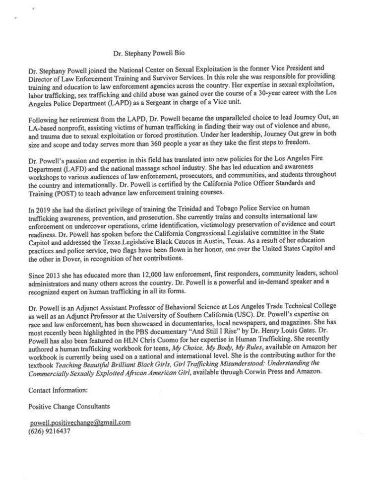 Mission Division Seminar on Sex Trafficking & Child Abuse | Arleta Neighborhood Council | Making ...